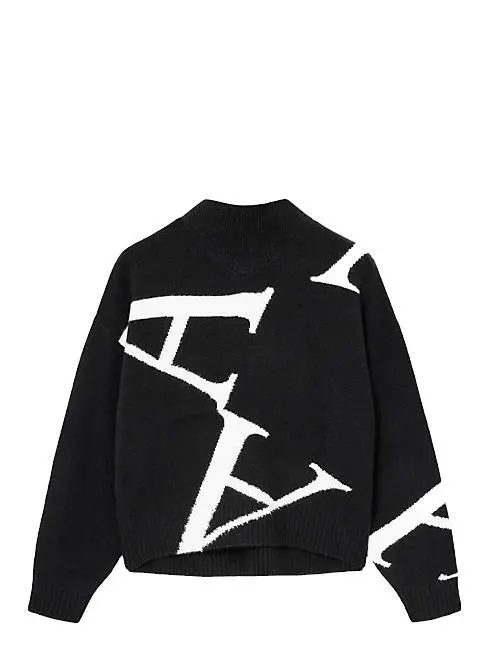 ALLSAINTS A Star High-neck Jumper - Black/white
