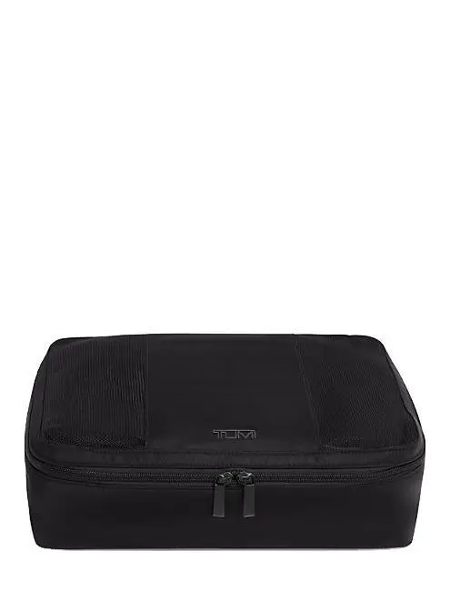 Tumi Medium Logo-embroidered Woven Packing Cube - Black
