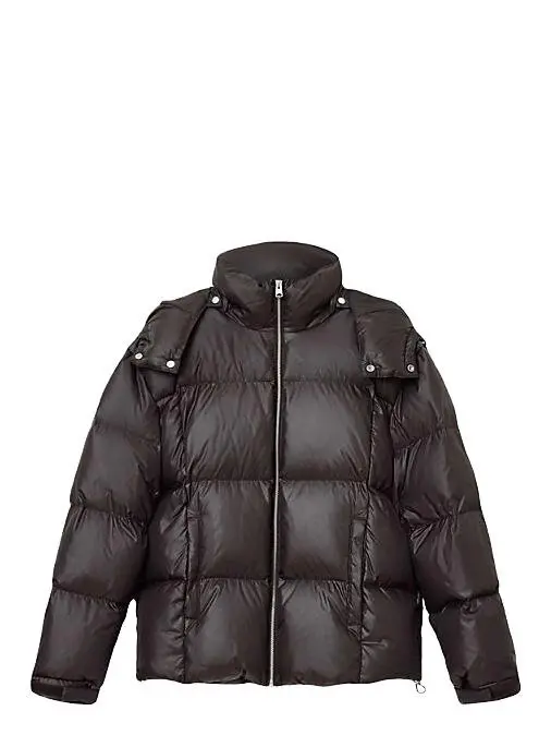 ALLSAINTS Lupin Quilted Recycled Shell-down Jacket - Trail Brown