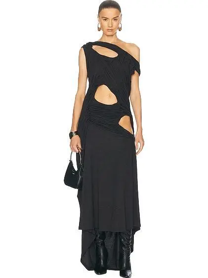 DI PETSA One Shoulder Midnight Dress - Grey
