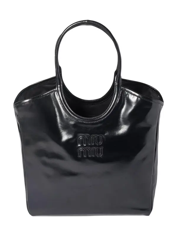 Miu Miu Leather Top-handle Bag - Black