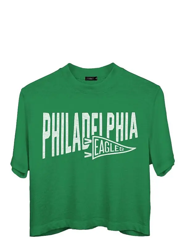 Junk Food Clothing Nfl Philadelphia Eagles Dual Threat Crop Tee - Kelly