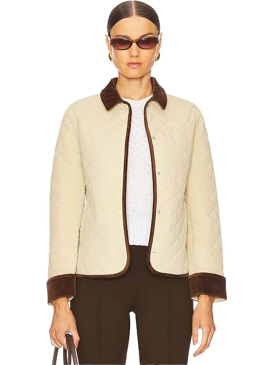 L'academie By Marianna Niki Jacket - Beige & Brown