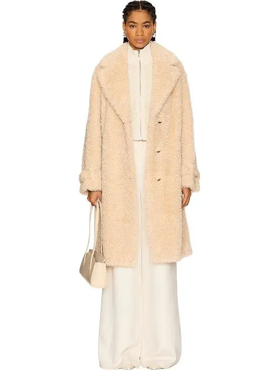 LAMARQUE Adina Faux Fur Coat - Beige