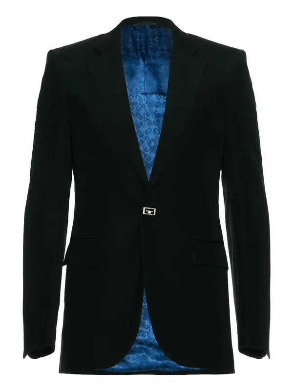 Givenchy Single Breasted Blazer Jacket - Black