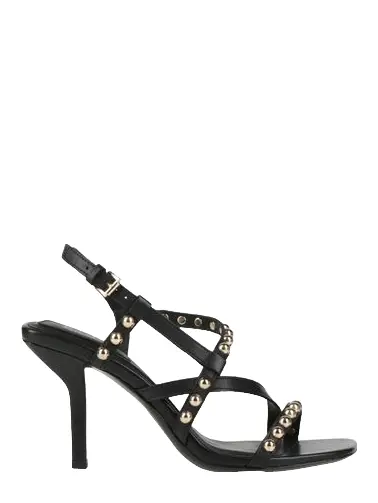 Ash Studded Leather Sandals - Black