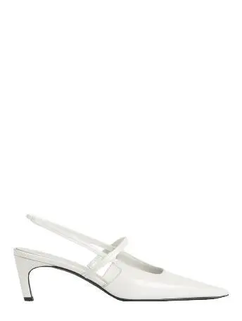 TOTEME Sharp Patent Slingbacks - Off White