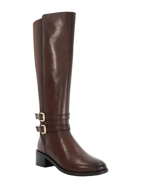 Dune London Tatter Knee High Boot - Brown