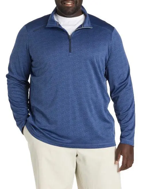 Vineyard Vines Big & Tall Sankaty Quarter-zip Pullover - Waves Navy