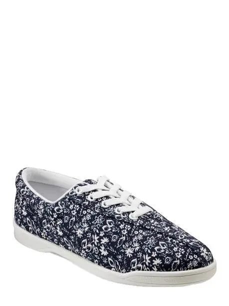Easy Spirit Ap1 Floral Print Sneaker - Dark Blue