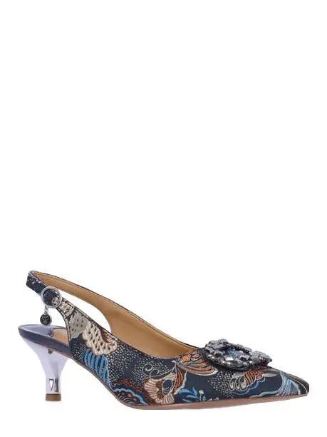 J. Reneé Laverne Pointed Toe Slingback Pumps - Dark Taupe