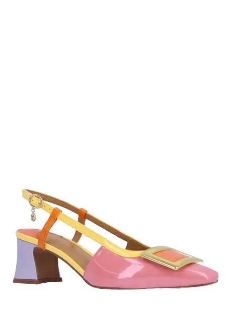 J. Reneé Kellen Slingback Pumps - Pink/yellow/orange