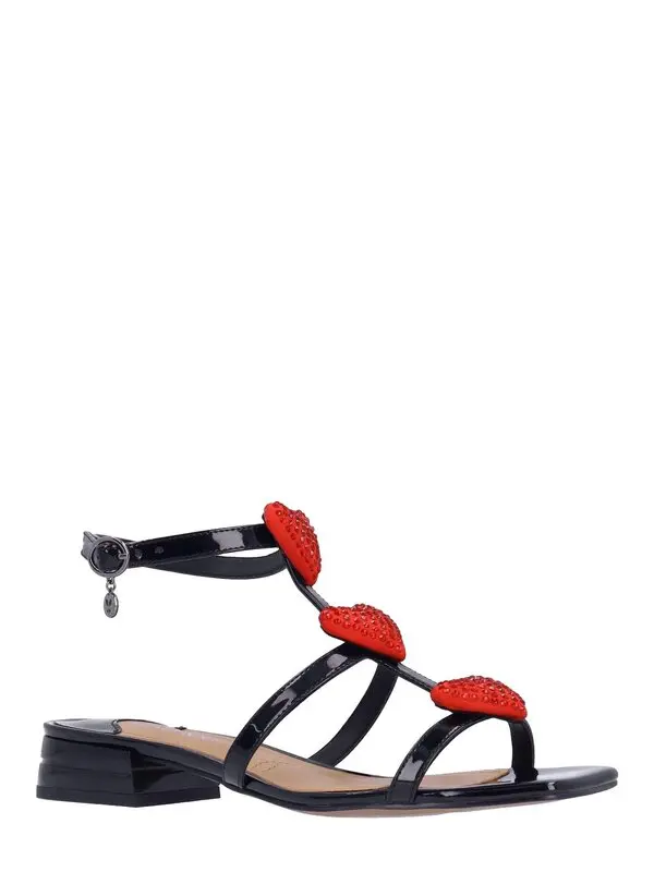 J. Reneé Heartly Strappy Sandals - Black