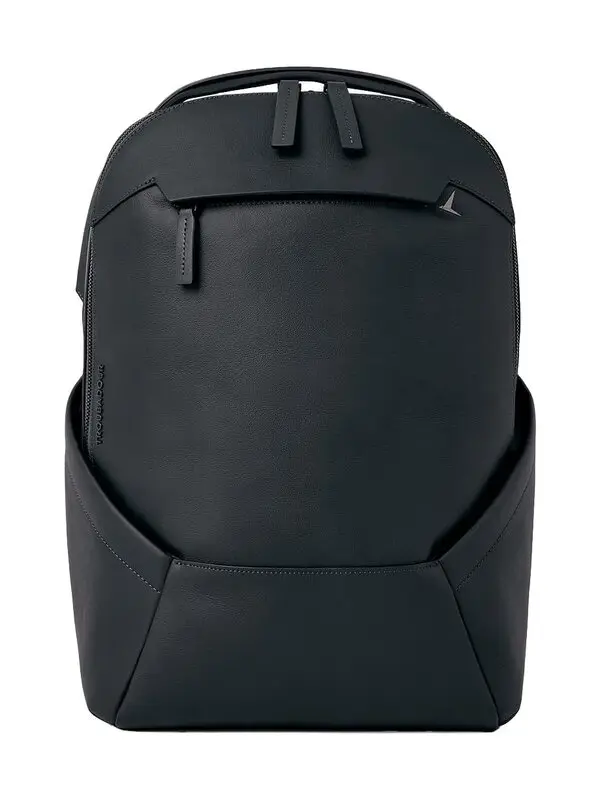 TROUBADOUR Apex Leather Backpack - Black
