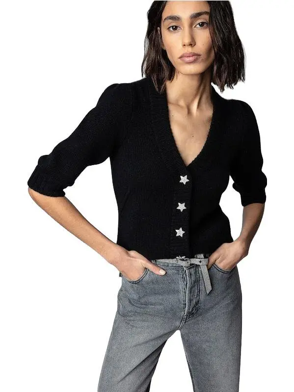 Zadig&Voltaire Betsy Cashmere Cardigan - Black