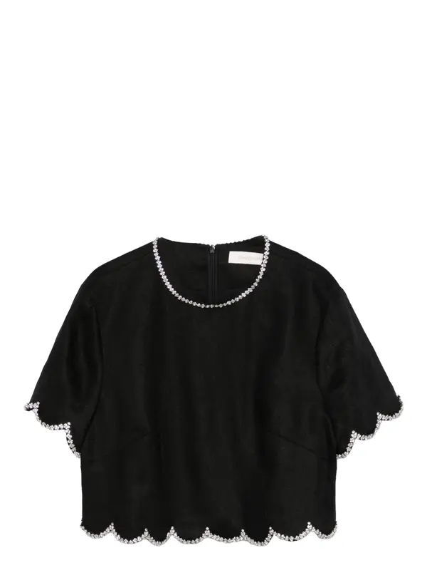 Zimmermann Crush Top - Black