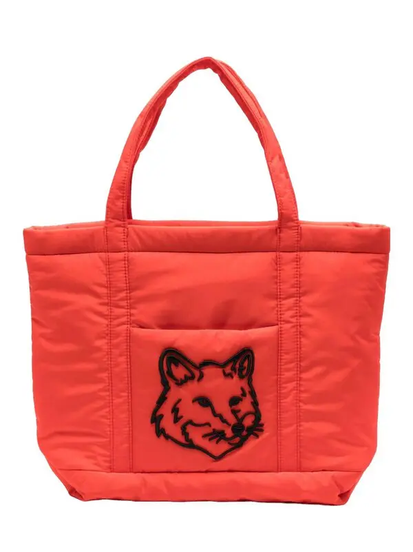 Maison Kitsuné Medium Fox Head Tote Bag - Orange