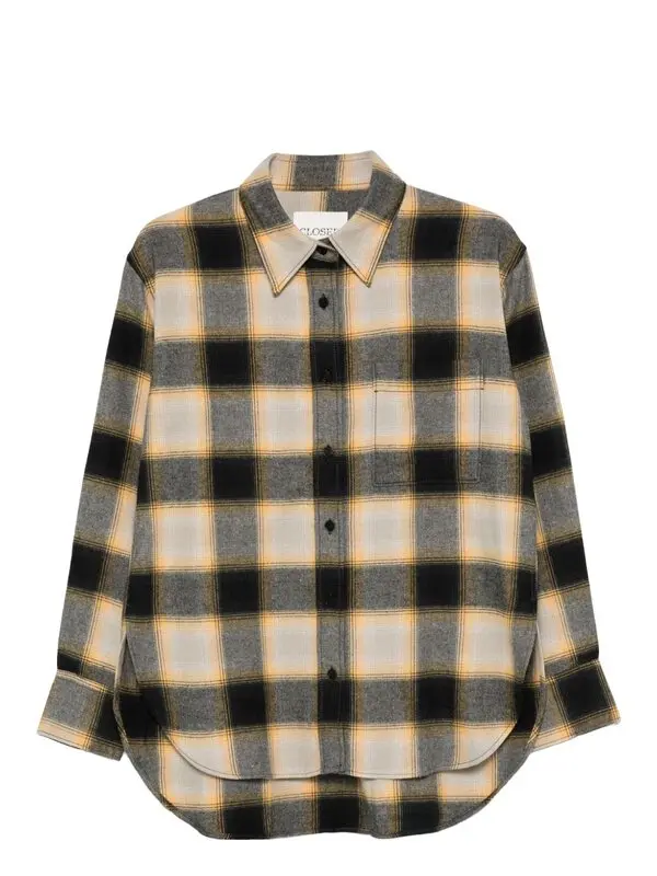 Closed Checked Shirt - Yellow