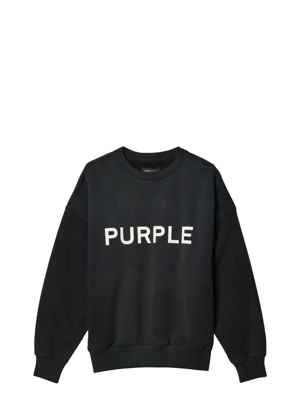 PURPLE BRAND Logo-print Sweatshirt - Black