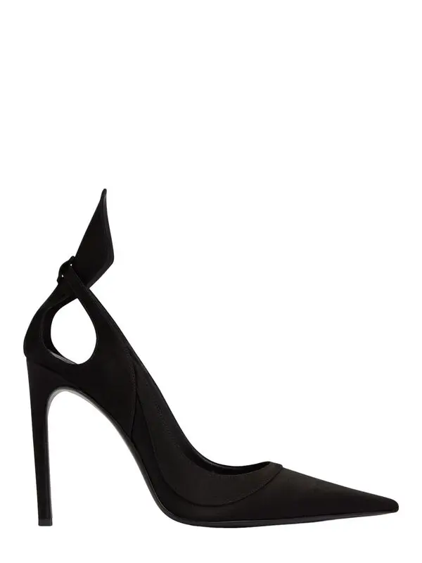 Nina Ricci Satin Pumps - Black