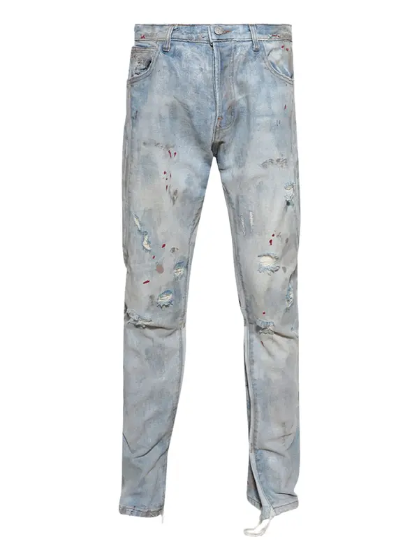 RRR123 Painted Denim Jeans - Blue