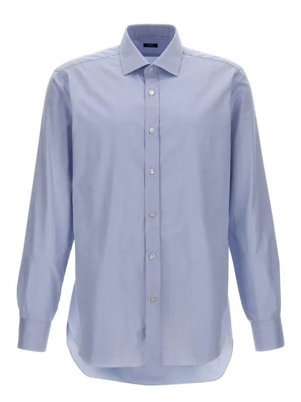 BARBA NAPOLI Cotton Shirt - Blue