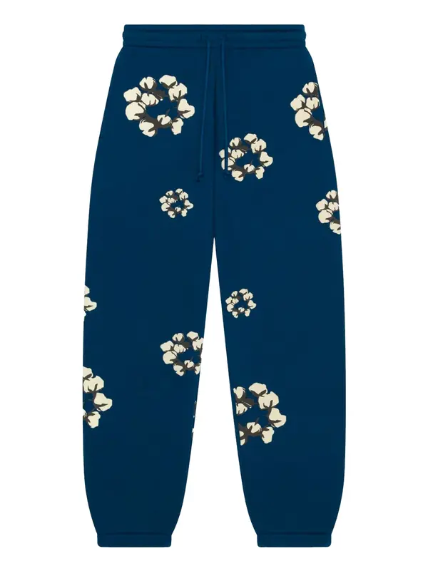 DENIM TEARS Cactus Wreath Track Pants - Blue