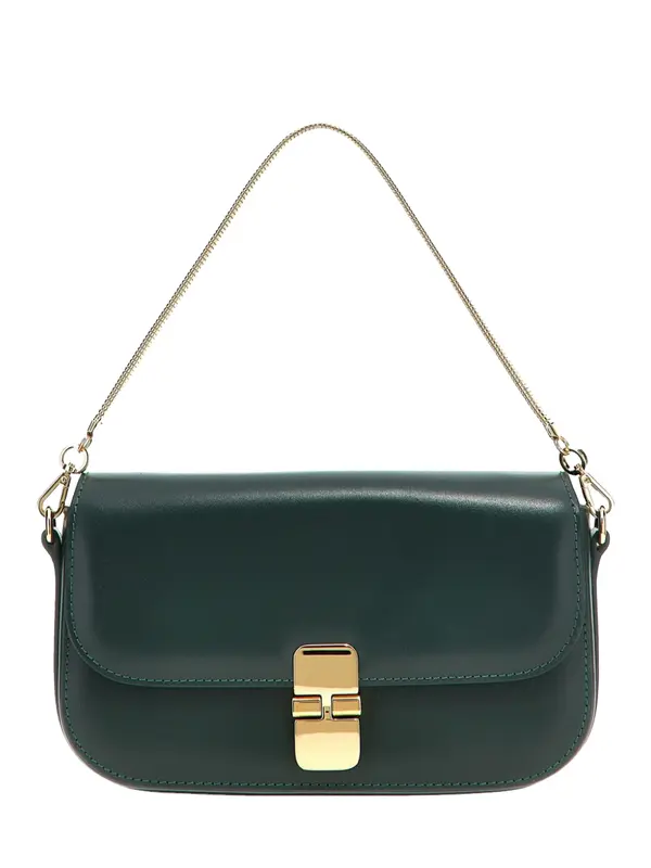 A.p.c. Grace Chaine Clutch - Green