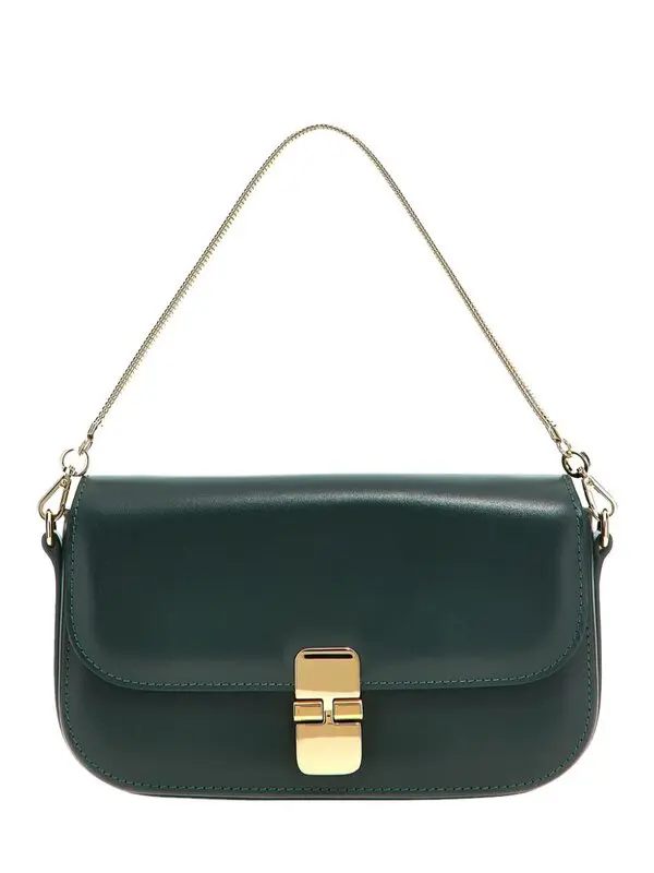 A.p.c. Grace Chaine Clutch - Green