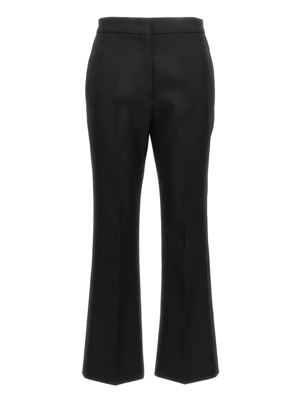 JIL SANDER Wool Tailored Trousers - Black