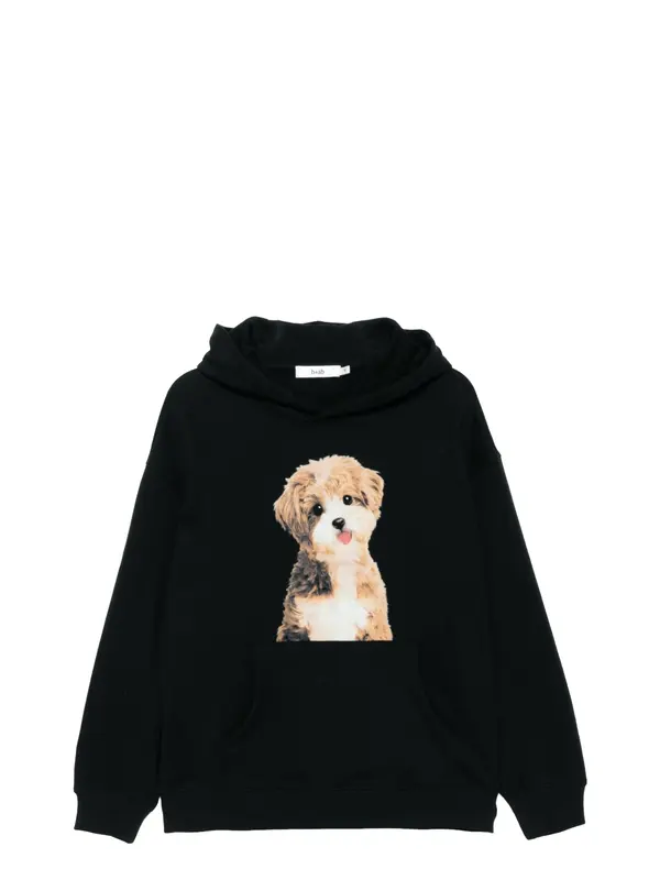 B+AB Graphic-print Hoodie - Black