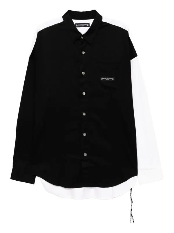 MASTERMIND WORLD Logo-patched Shirt - Black