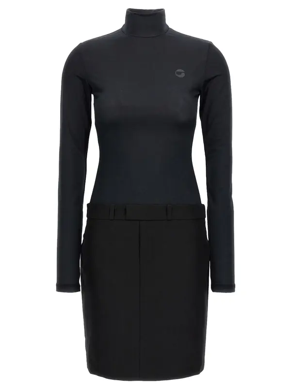 Coperni Hybrid Tailored Dress - Black