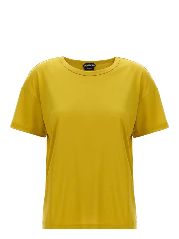 TOM FORD Logo Tag T-shirt - Yellow