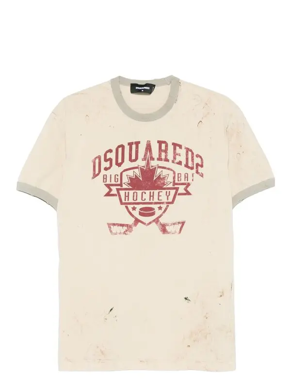 Dsquared2 Logo-print T-shirt - Neutrals