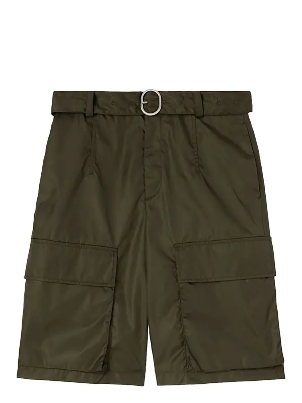 JIL SANDER Belted Shorts - Green