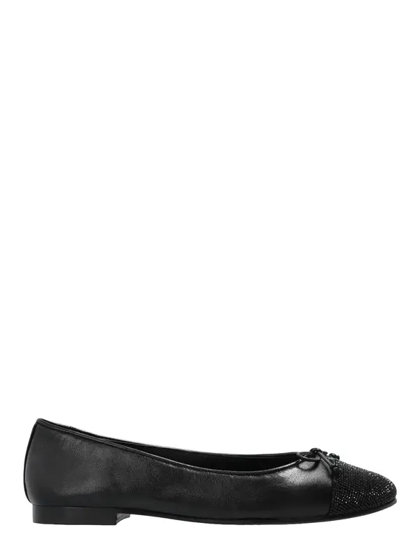 Tory Burch Leather Ballet Flats - Black