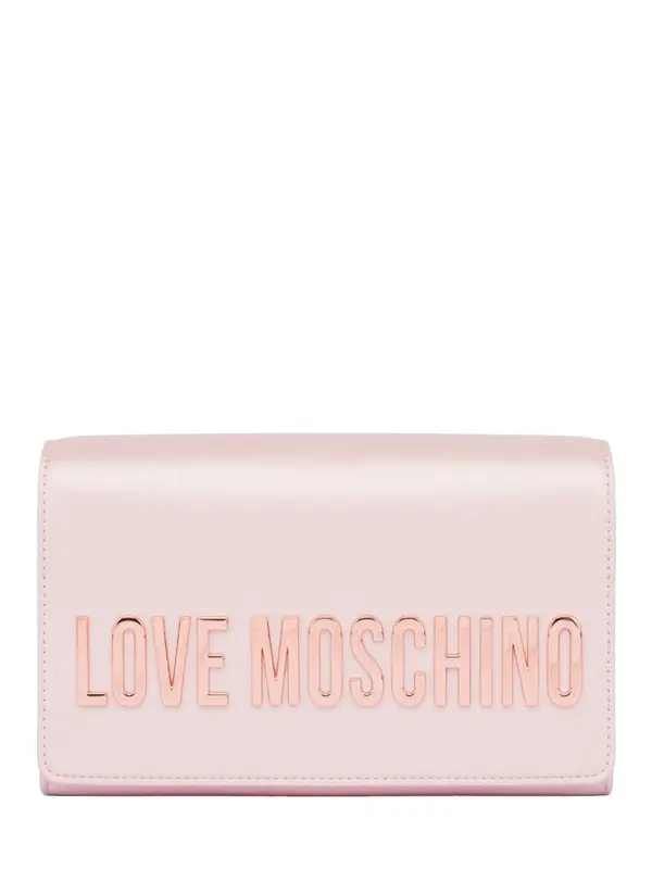 Moschino Logo-lettering Crossbody Bag - Pink