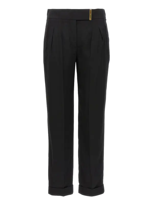 TOM FORD Metal-bar Trousers - Black