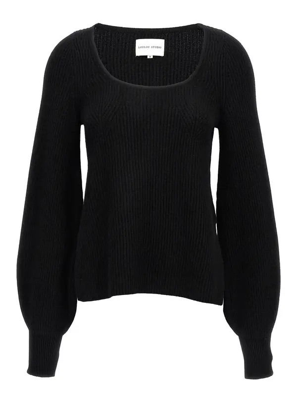 LOULOU STUDIO Hermus Sweater - Black