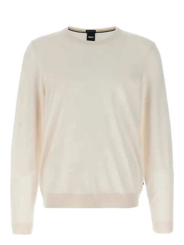 Hugo Boss Leno-p' Wool Sweater - White