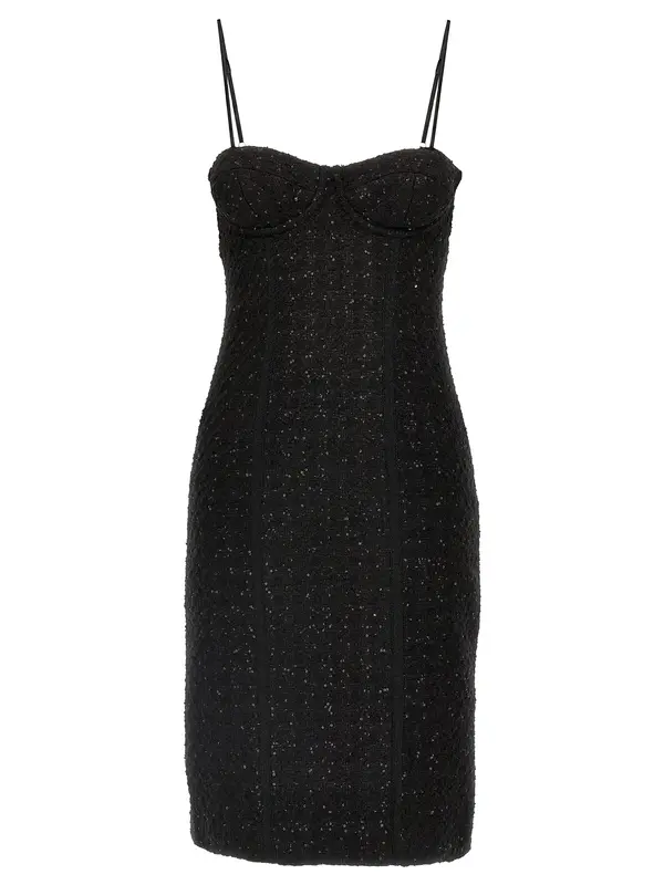 Remain Birger Christensen Bouclé Midi Dress - Black
