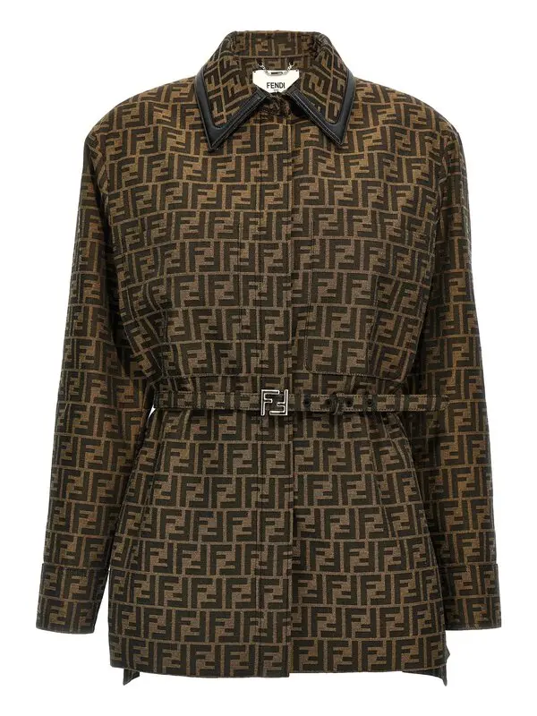Fendi Ff Jacket - Brown