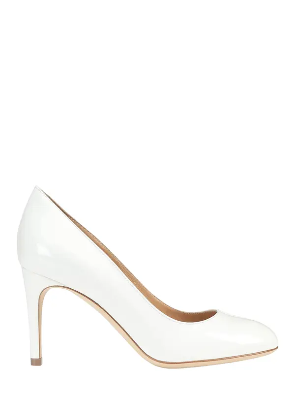 SERGIO ROSSI Madame 090 Leather Pumps - White