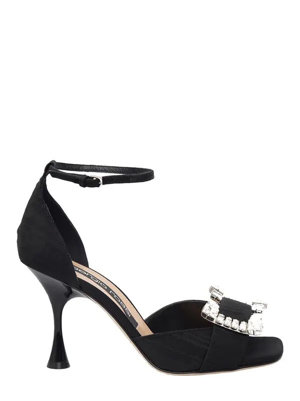 SERGIO ROSSI Sr Twenty Crystal Sandals - Black