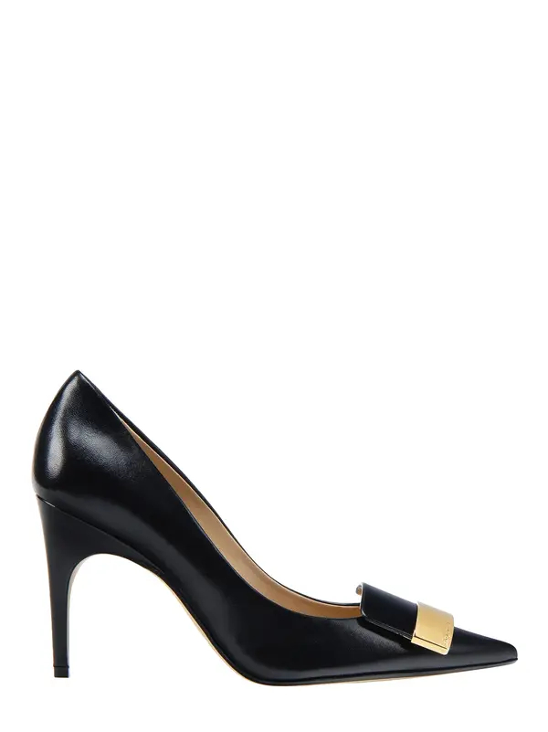SERGIO ROSSI Sr1 Leather Pumps - Black