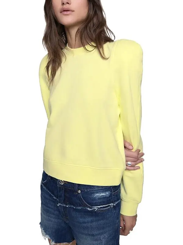 Rebecca Minkoff Jade Sculpted Sweatshirt - Chamomile