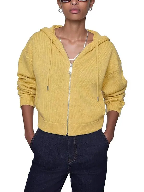 Rebecca Minkoff Quinn Zip Up Hoodie - Yellow