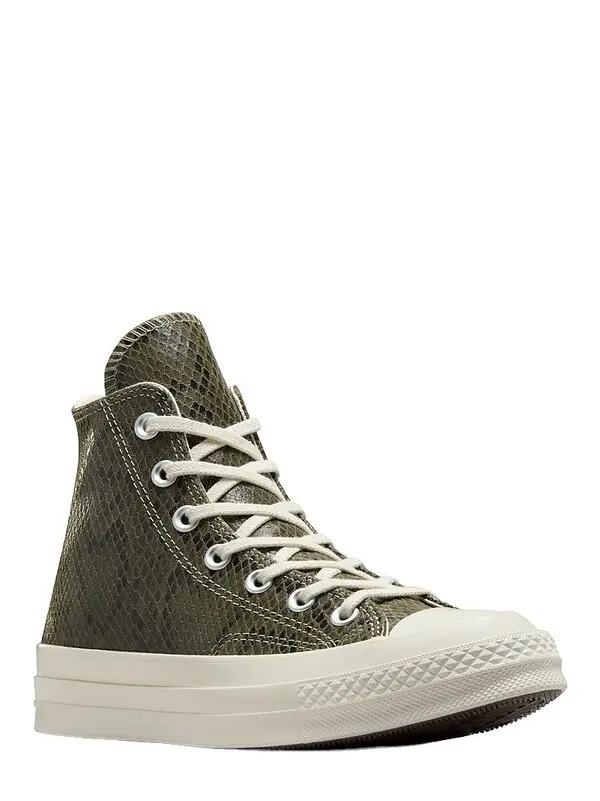 CONVERSE Chuck 70 Hi Snake Print Sneakers - Light Field Surplus/egret