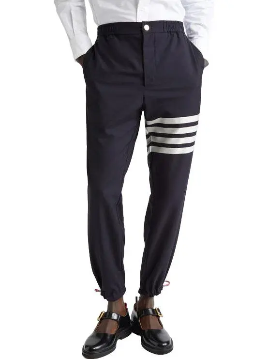 Thom Browne 4-bar Wool Track Trousers - Navy